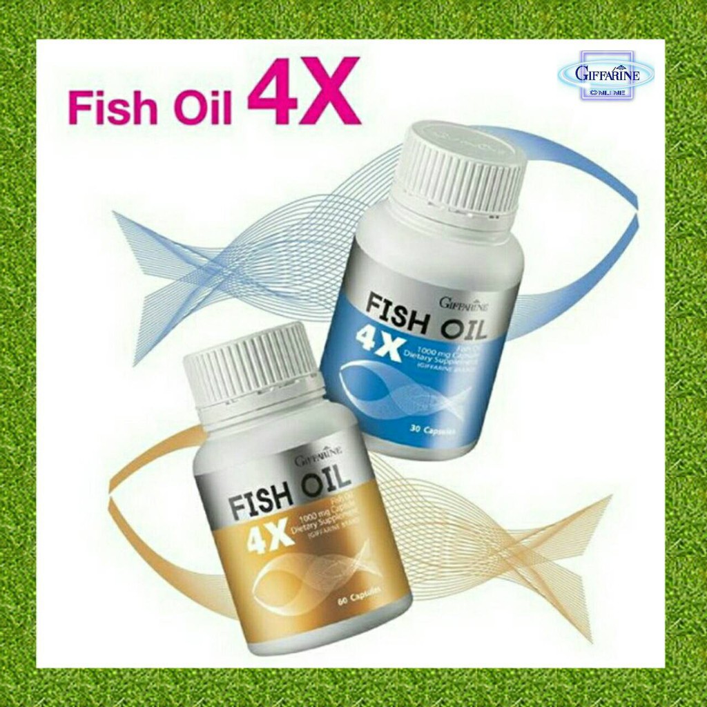 น้ำมันปลา4X ขนาด30 แคปซูล และ 60 แคปซูล บำรุงสมองเข้มข้นกว่าเดิม4เท่า ...