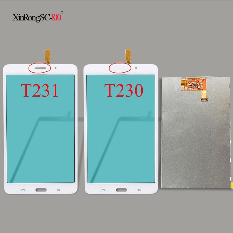 7 นิ้วหน้าจอสัมผัสแผง Glass Digitizer จอแสดงผล LCD สําหรับ Samsung ...