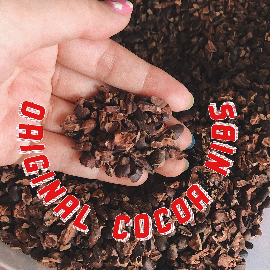 Cacao Nibs(คาเคานิบส์/โกโก้นอบส์) เมล็ดโกโก้อบกรอบ/Roasted Cacao Nibs/keto-friendly/Thailand ...