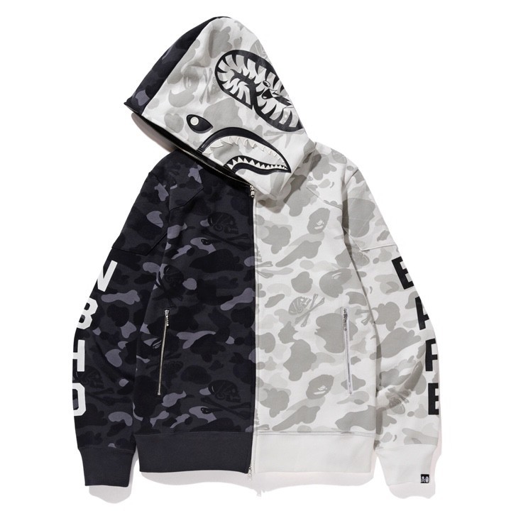 BAPE X NBHD camouflage shark sweater | Shopee Thailand
