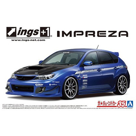 โมเดลรถยนต์ AOSHIMA ings+1 GRB IMPRESA WRX STI '07 1/24 | Shopee Thailand