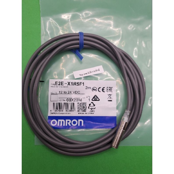 E2E-X1R5F1 Omron Inductive Barrel-Style Proximity Sensor, PNP Output, 1.5 mm Detection, IP67, M8 ...
