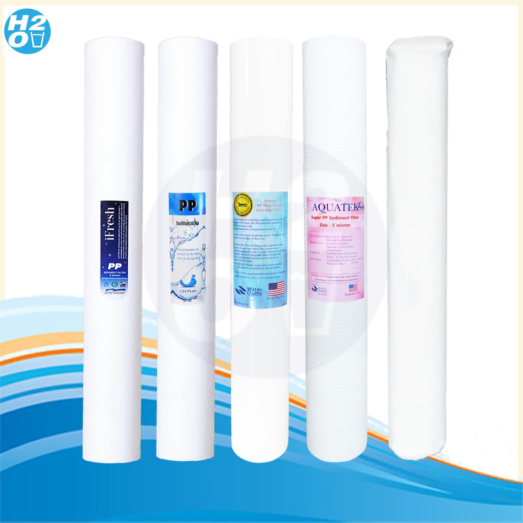 ไส้กรองตู้น้ำหยอดเหรียญ ไส้กรองหยาบ PP ขนาด 20 นิ้ว ยี่ห้อ iFresh Unipure Tema AQUATEK Purtrek ...