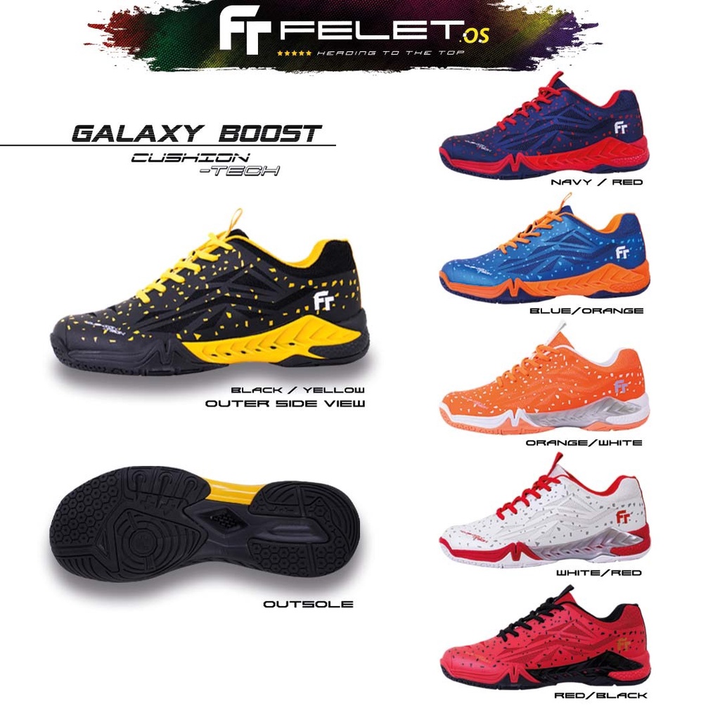 Felet รองเท้าแบดมินตัน Galaxy Boost รุ่นใหม่ล่าสุด | Shopee Thailand