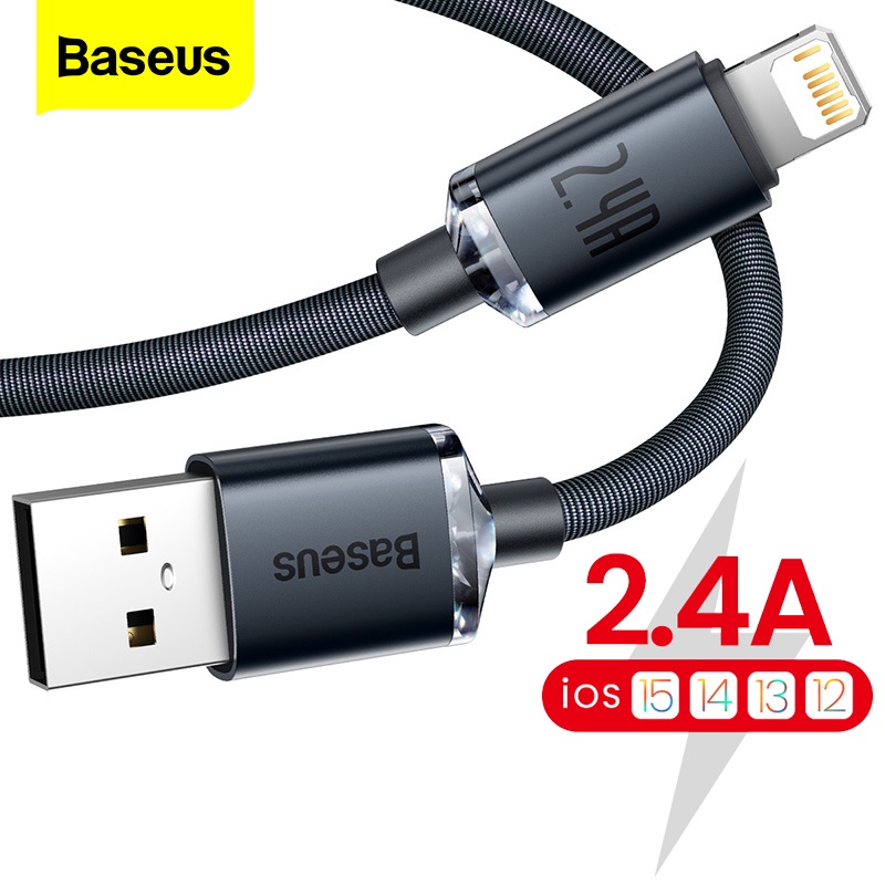 Baseus USB Cable Fast Data Charging Charger USB Wire Cord Mobile Phone ...