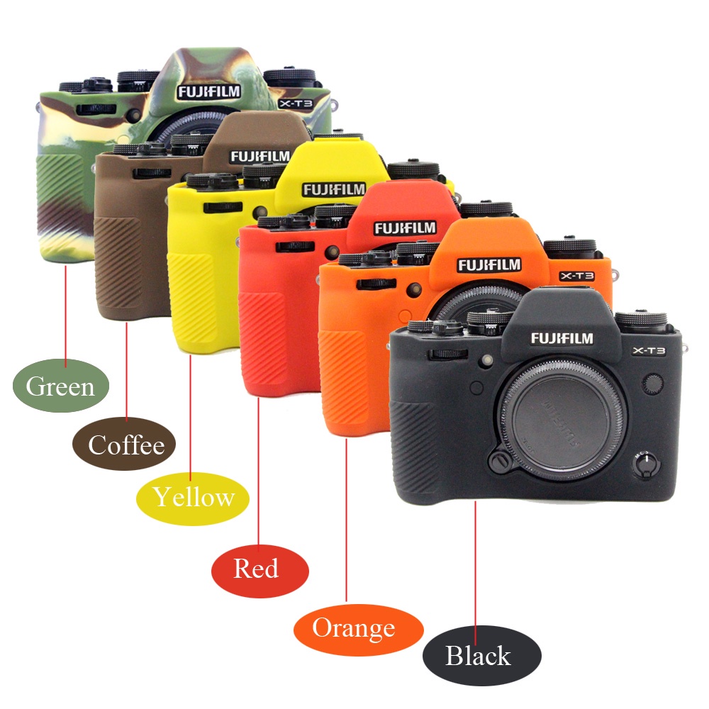 เคสกล้อง Fuji XT-3 ตรงรุ่น เป็นซิลิโคน มีความยือหยุ่นสูง รองรับทุกสภาพ ...