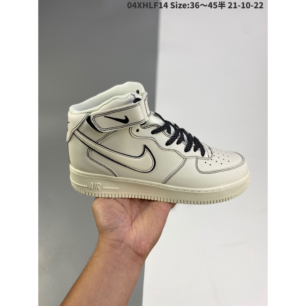 [พรีเมี่ยม] Nike Air Force 1 AF1 Mid Multi Color Casual High Top ...