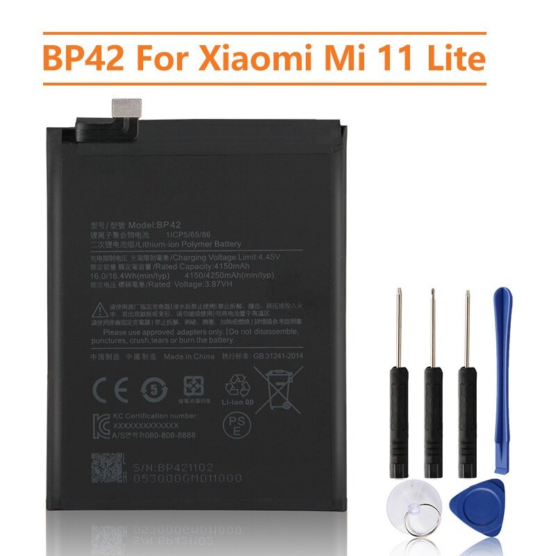 แบตเตอรี่ แท้ Xiaomi Mi 11 Lite BP42 4250mAh ประกันนาน 3 เดือน | Shopee ...