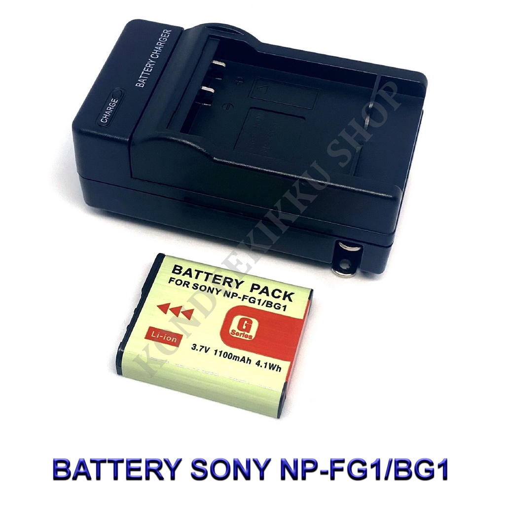 NP-BG1 / NP-FG1 / NPBG1 / BG1 Battery and Charger For Sony Cybershot ...