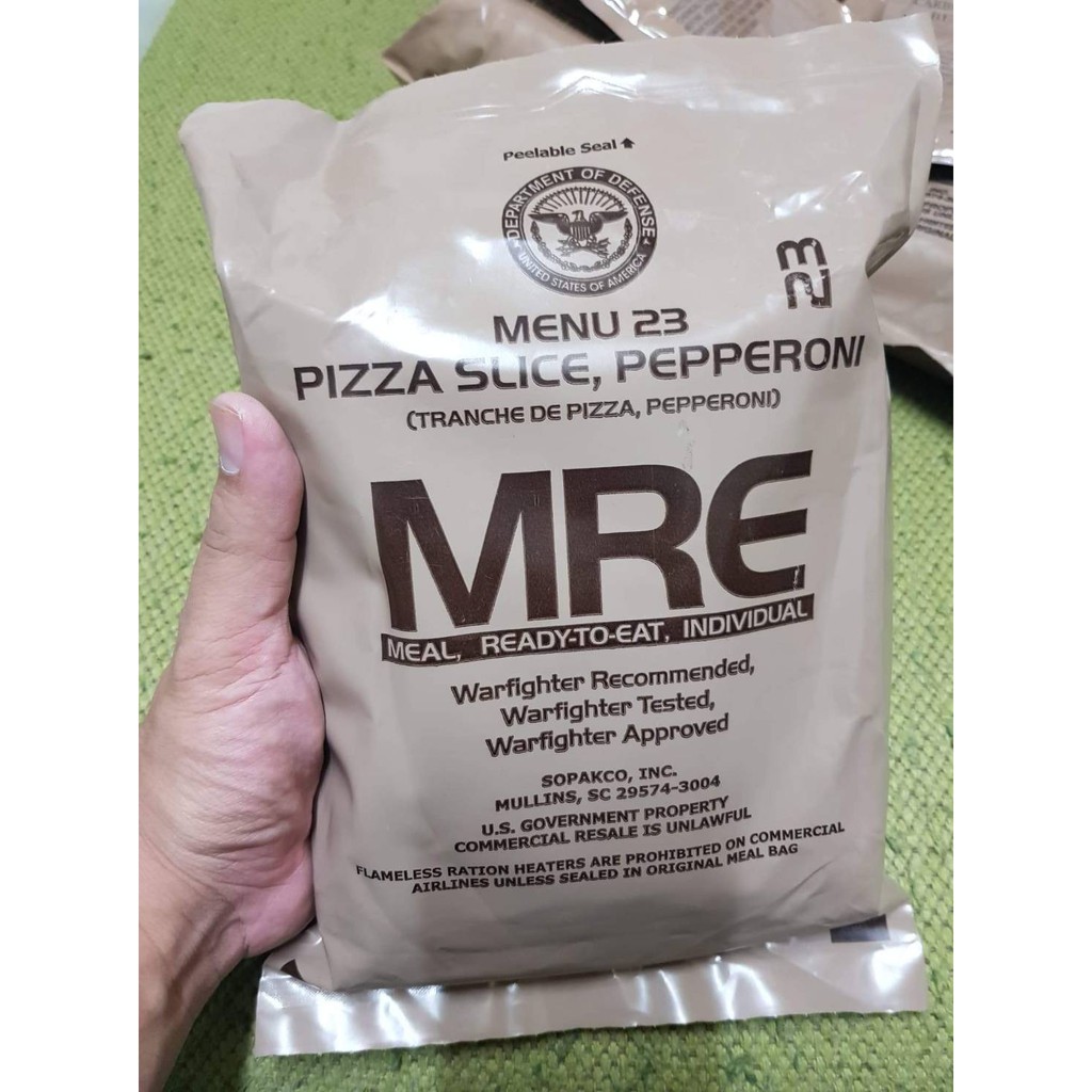 MRE USA menu23 Pizza Pepperoni MRE US สหรัฐอเมริกา | Shopee Thailand