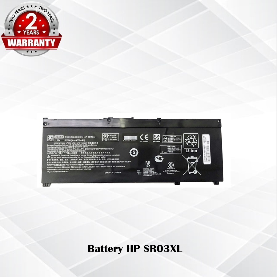 Battery HP SR03 / แบตเตอรรี่โน๊ตบุ๊ค รุ่น XL15-CX,HSTNN-DB7W,HSTNN-IB7Z,HSTNN-DB8Q,917678-2B1 ...