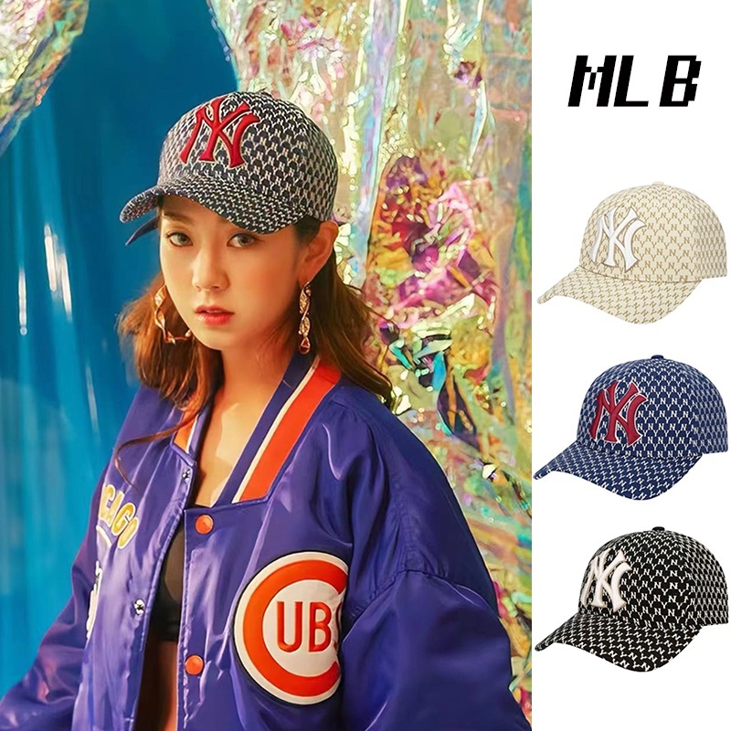 HOT MLB Hats ny Korean Hats ซื้อหมวกเบสบอลของแท้ หมวกเบสบอลปักลาย MIB ...