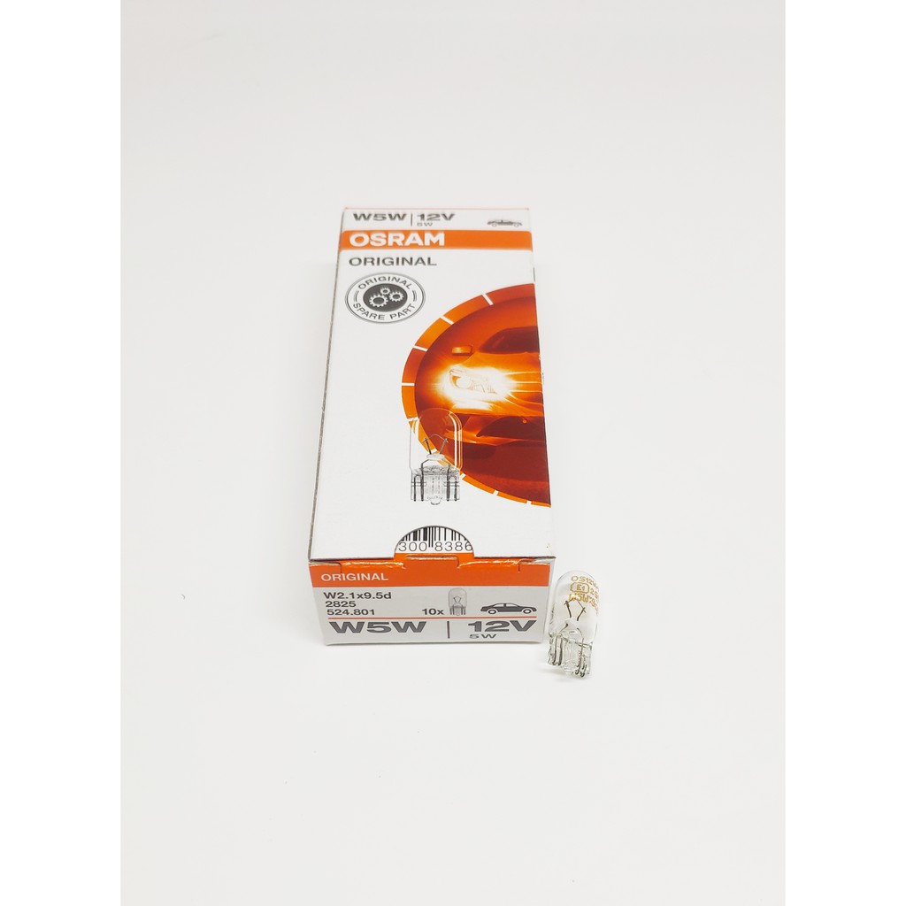 หลอดไฟ T10 12V 5W OSRAM แท้100% MADE IN GERMANY #2825 (10หลอด) | Shopee ...
