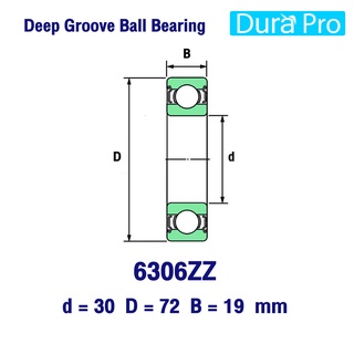 6306ZZ 6307ZZ 6308ZZ 6309ZZ 6310ZZ 6311ZZ KOYO ตลับลูกปืนเม็ดกลมร่องลึก ...