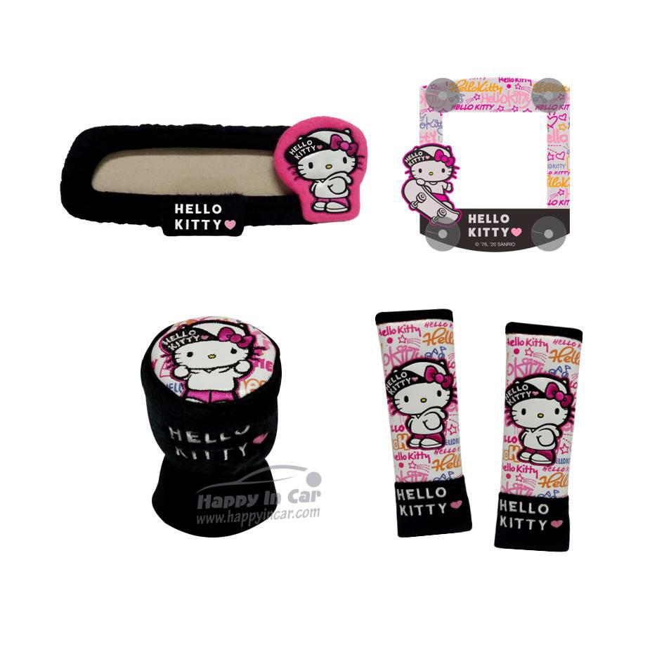 HIC หุ้มเบาะและอุปกรณ์ ลาย Kitty Street ลิขสิทธิ์แท้ ใช้ตกแต่งรถยนต์ ...