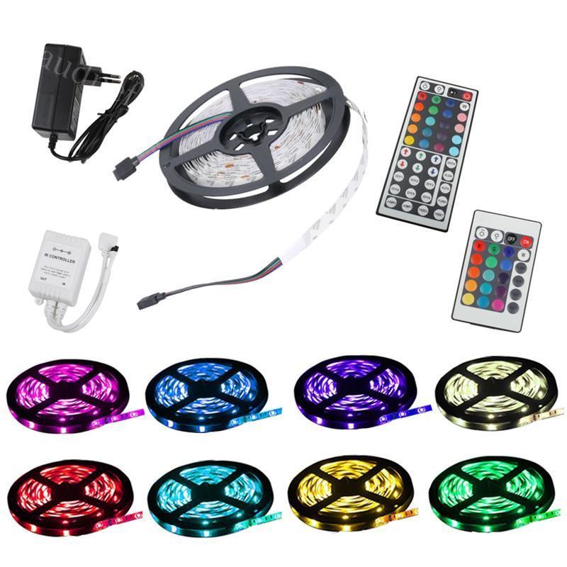 3M 5050 SMD RGB Light Strip Band,30-LED Non-Waterproof+24-Button Remote ...