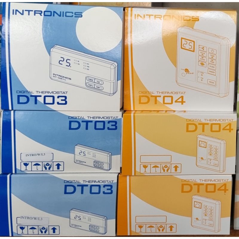 ชุดรีโมทคอนโทรลดิจิตอล INTRONICS รีโมทแอร์ เทอร์โม รูม DT03 DT04 มีสาย ...