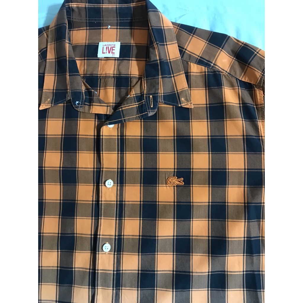 เสื้อ LACOSTE LIVE XL ส้มดำขาว สภาพ 99% ไม่มีรอยตำหนิ หรือคราบเปื้อน ...