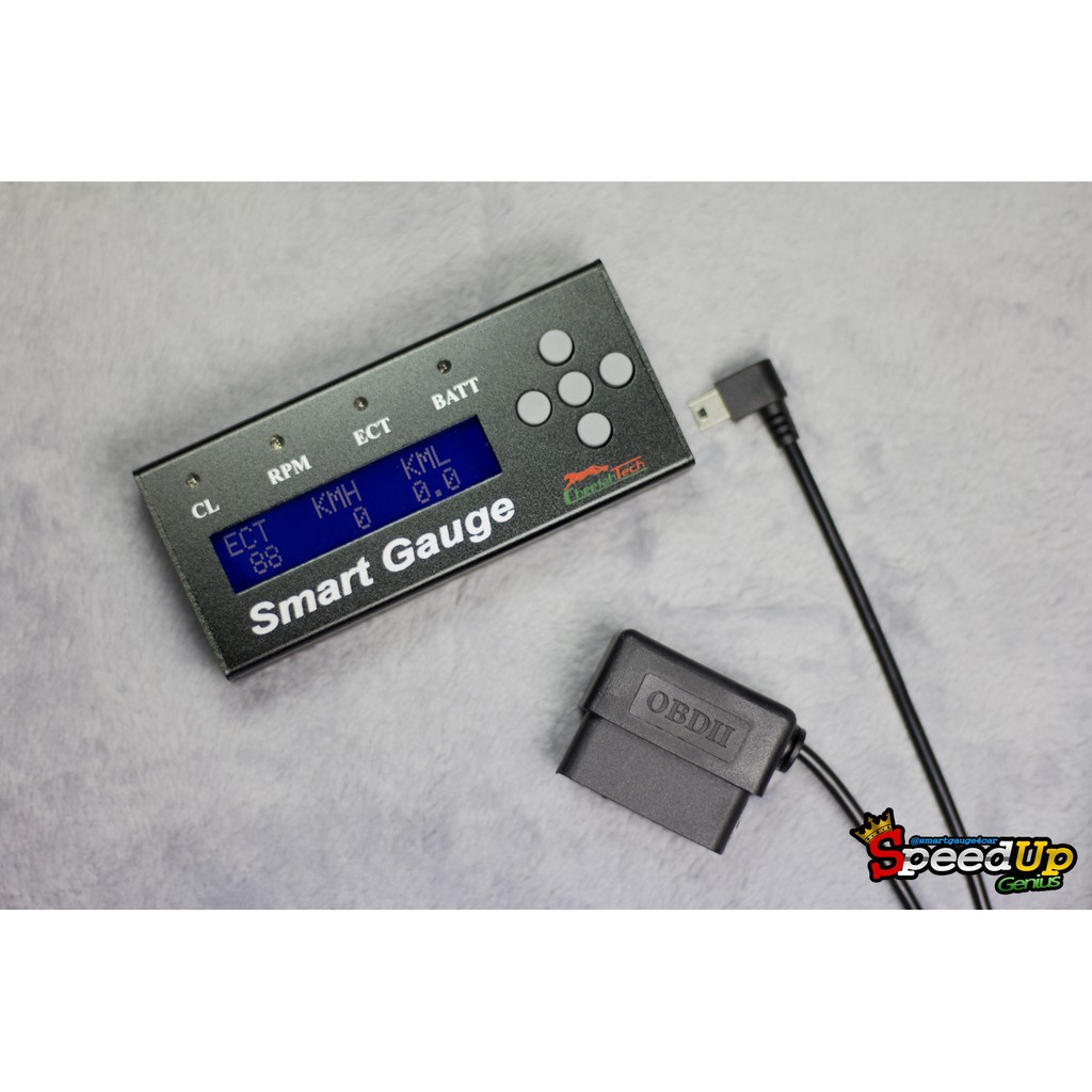 //ซื้อพร้อมขาถูกที่สุด// SmartGauge สมาร์ทเกจ จาก Cheetah tech สำหรับอ่านค่าผ่าน OBDII | Shopee ...