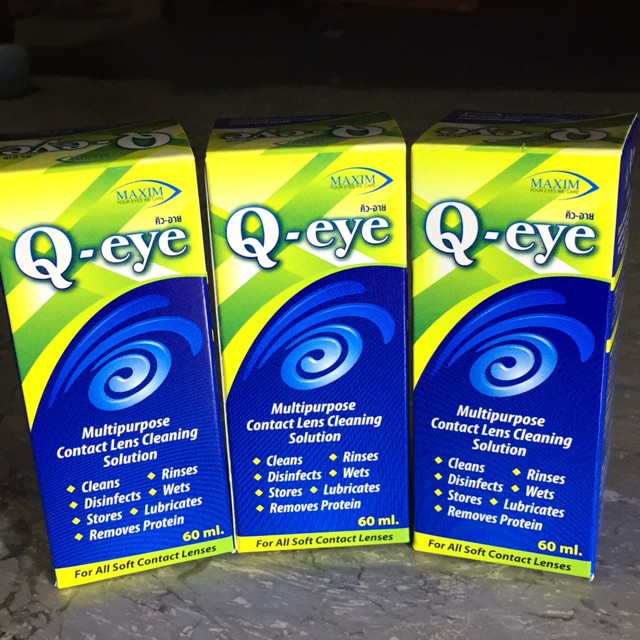 Q-eye คิวอาย น้ำยาล้างคอนแทคเลนส์ | Shopee Thailand