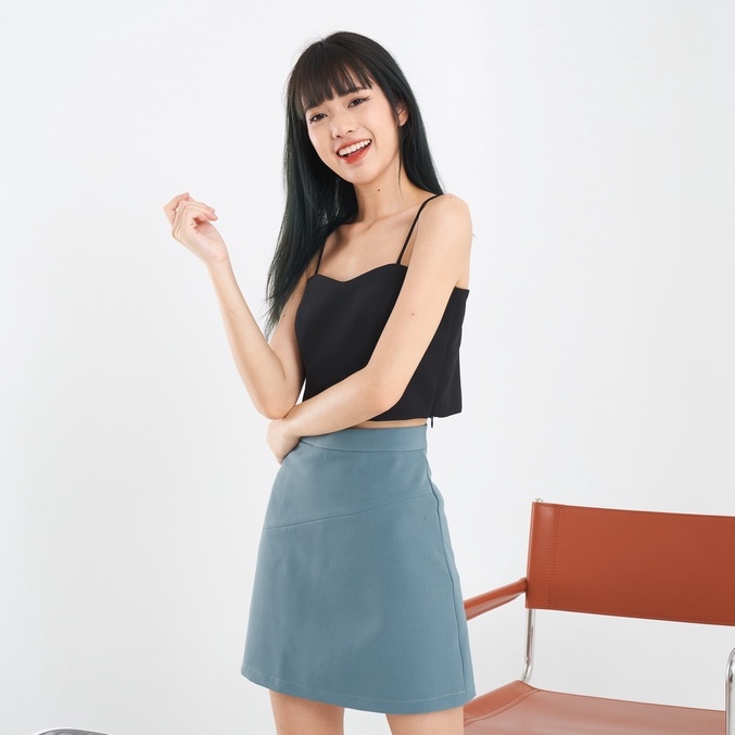 [กรอกโค้ด DPWRLNF ลด 100] Pixie Skirt (Turquoise Cut) กระโปรงเอวสูง ทรงเอ | Shopee Thailand