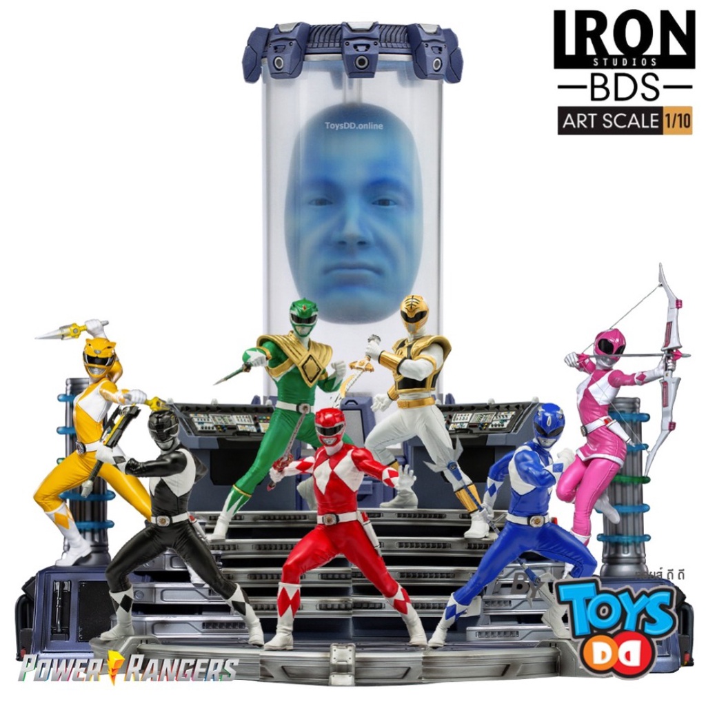 Iron Studios Power Rangers Set 1/10 Scale Statue | Shopee Thailand