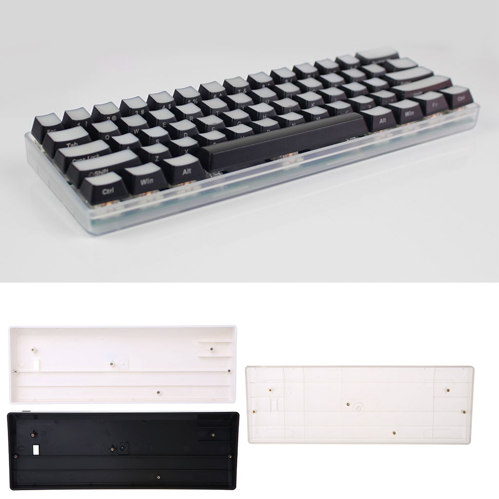 GH60 Compact Keyboard Base Seat 60% Keyboard Poker2 Plastic Frame Case ...