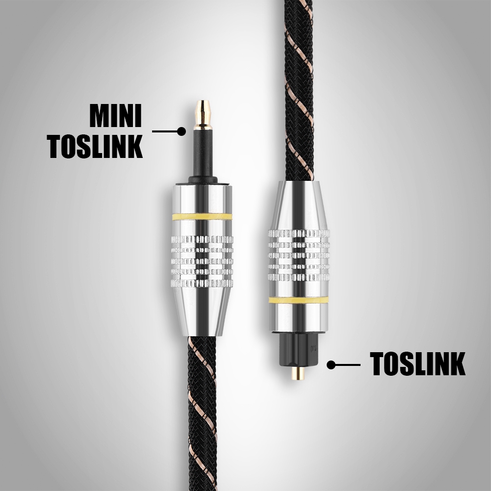 Toslink to Mini Plug 3.5mm Optical Fiber Digital Audio Cable | Shopee ...