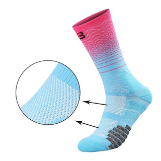 Mid-Calf Compression Running Socks ถุงเท้าวิ่งยาวครึ่งแข้งรัดกล้ามเนื้อ ...