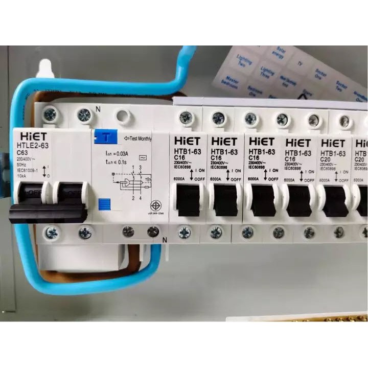 HIET ตู้คอนซูเมอร์พร้อมกันดูด 8 ช่อง 50A ตู้ไฟ ตู้ควบคุมไฟฟ้า ครบชุด ...
