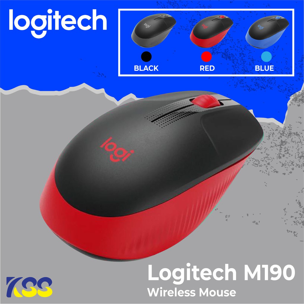 LOGITECH WIRELESS MOUSE M190 FULL-SIZE | Shopee Thailand