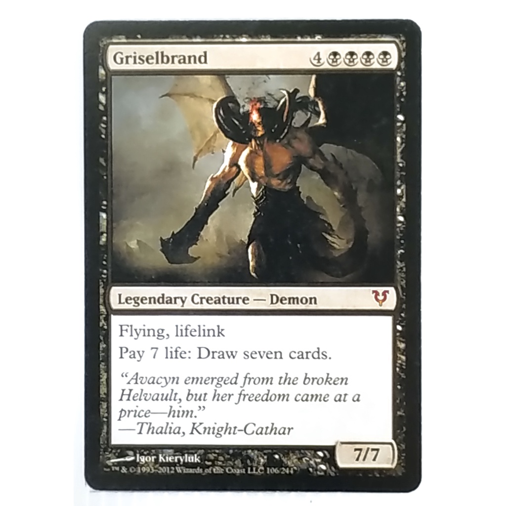 MTG Card Black Core - Legacy Set - Legendary Creature - Demon ...