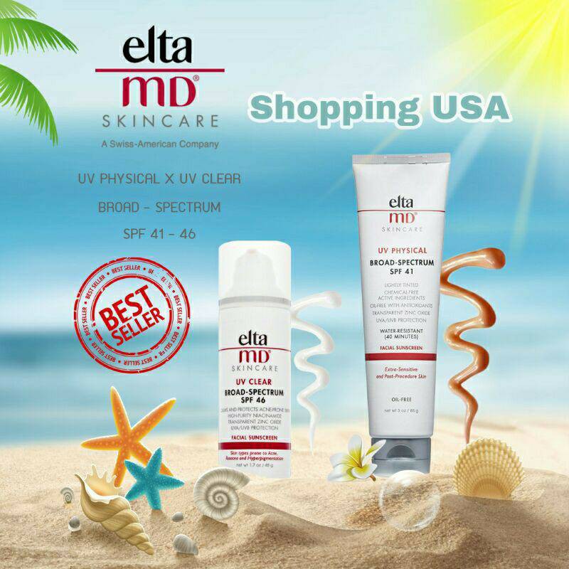 🔥Exp:2025🔥Elta MD UV Physical Broad-Spectrum SPF 41 Sunscreen - Tinted ...