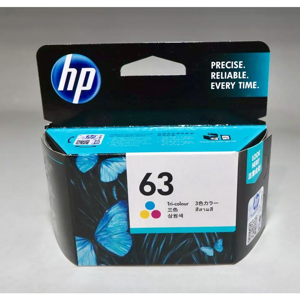 หมึก HP 63 color ตลับสี Ink Cartridgeของแท้ รับประกัน ศูนย์ Hp ทั่ว ...
