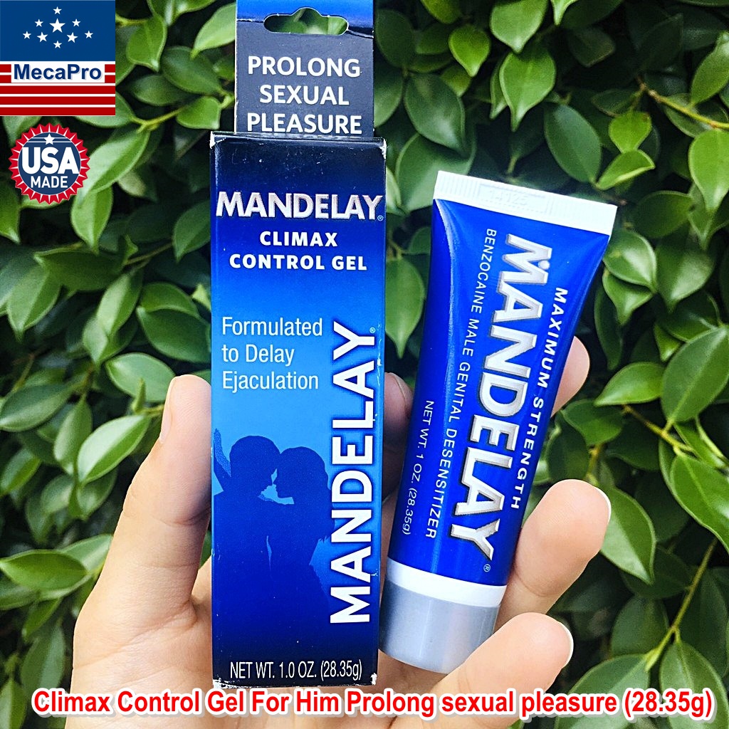 Mandelay® Climax Control Gel For Him - Prolong sexual pleasure (28.35g ...