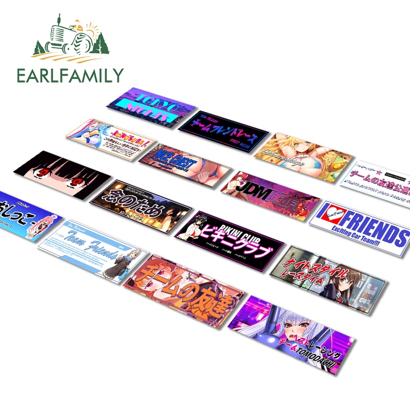 Earlfamily สติกเกอร์กันแดด กันน้ํา ลายการ์ตูนอนิเมะ Aqua Konosuba Drift ...
