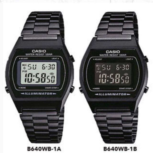 นาฬิกาCASIO DIGITAL รุ่น ฺB640WB-1A B640WB-1B สแตนเลสสีดำ | Shopee Thailand