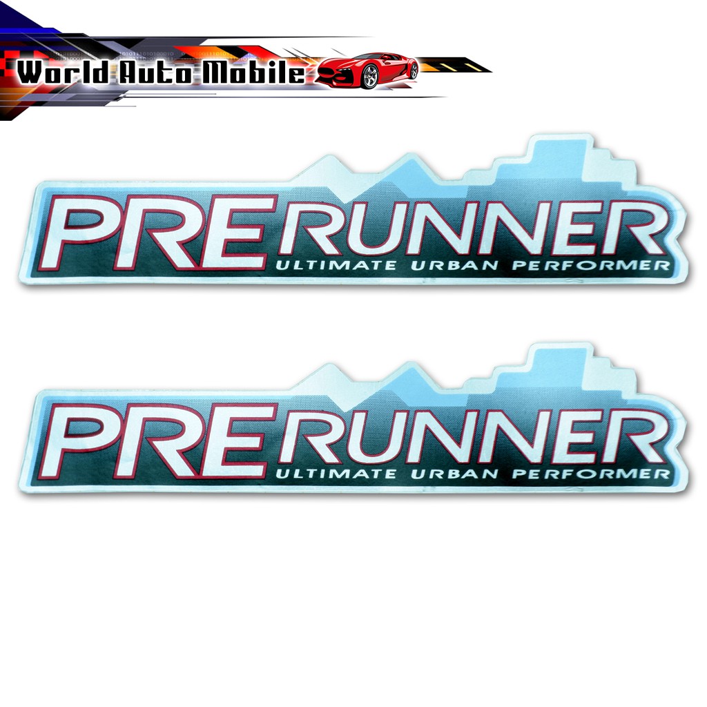 สติ๊กเกอร์ Sticker PRERUNNER สี Grey Hilux Vigo Toyota 2, 5 ประตู ปี ...
