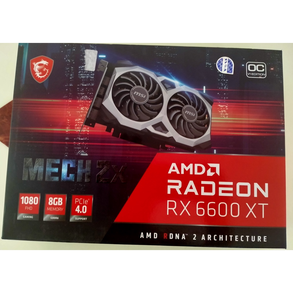 RX6600XT การ์ดจอ AMD msi เหมาะสำหรับเล่นเกมส์ ประกัน แอด์ไวท์ (เหลืออีก 2 ปี 6 เดือน ) ไม่เคยขุด ...