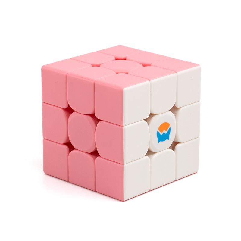 รูบิค 3x3 รูบิค ของแท้ อย่างดี rubik 3x3 rubiks race GAN Monster Go 3x3 Cloud pink Stickerless ...