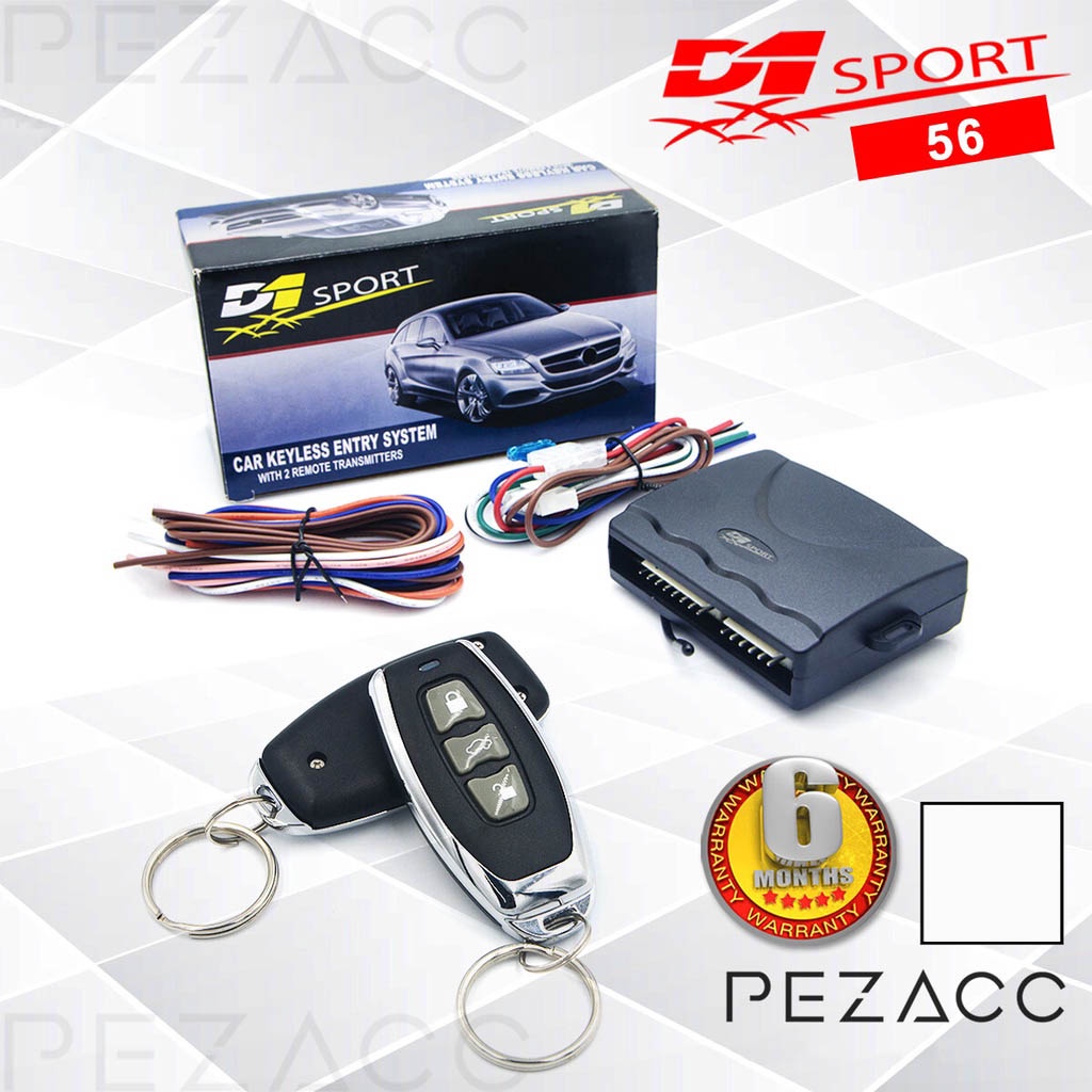 D1 Sport รีโมทล็อคปลดล็อค เปิดปิด ประตูรถยนต์ รุ่น ( 56-2 ) ติดตั้งง่ายมีคู่มือให้ | Shopee Thailand