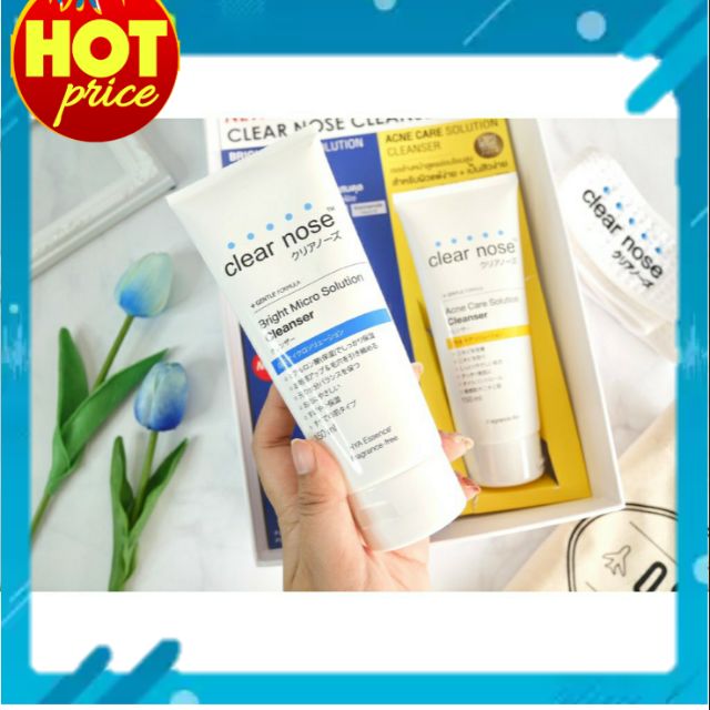 clear nose cleanser ขนาด 150 มล โฟมล้างหน้าลดสิว | Shopee Thailand
