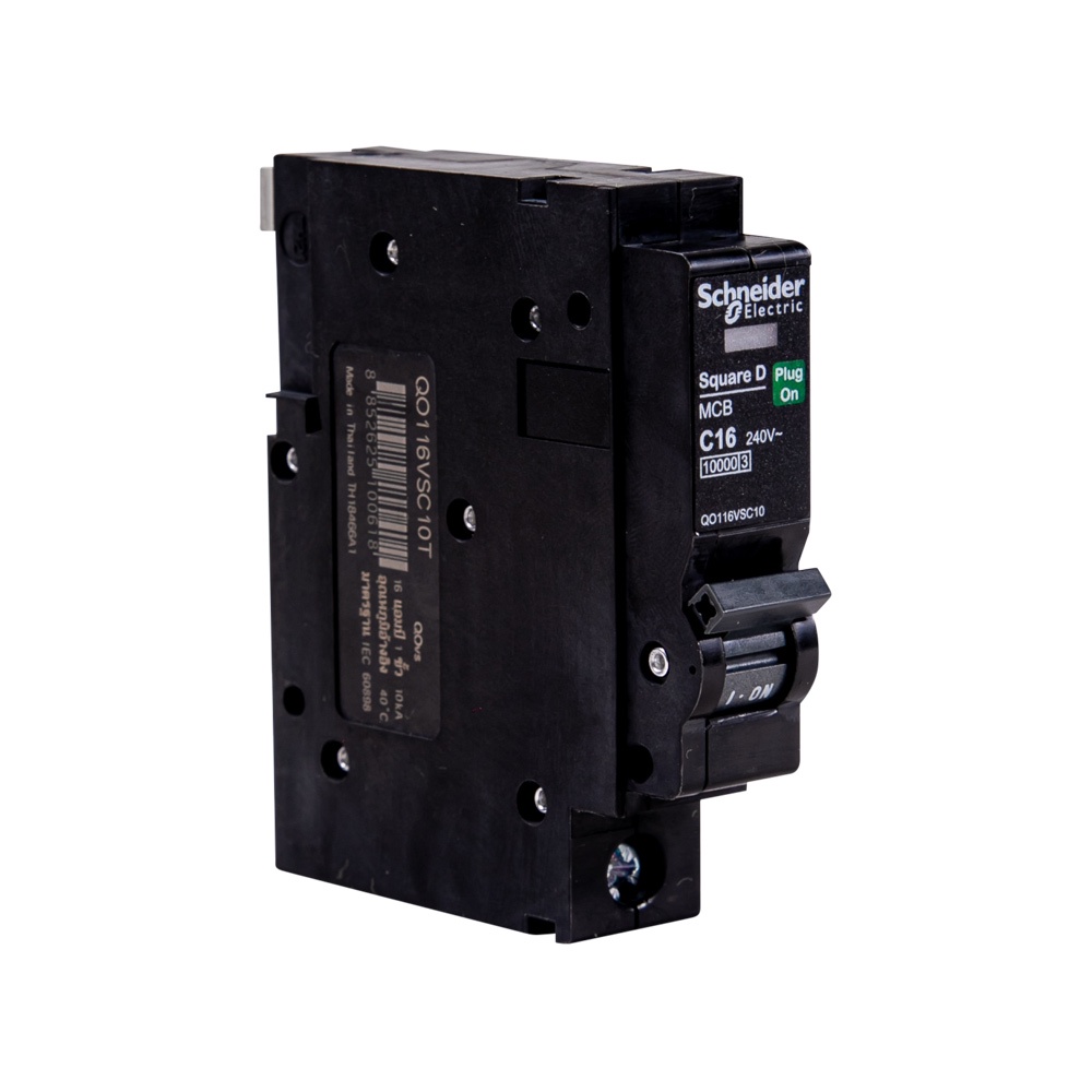 Schneider Electric Miniature circuit breaker (MCB),Square D QOvs,1P,16A,C curve,10000A ...