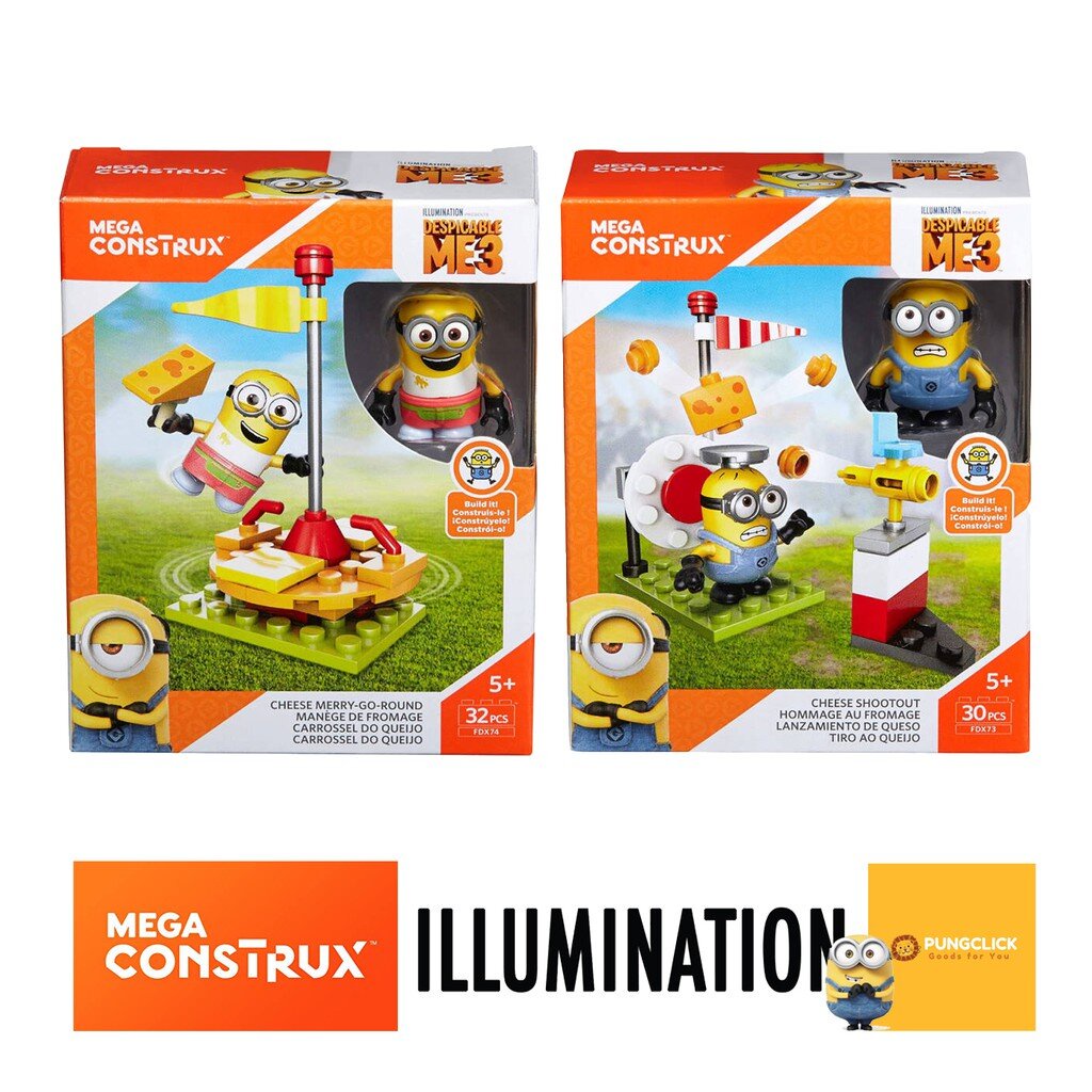 Mega Construx ตัวต่อ มินเนี่ยน Despicable Me Cheese Festival ของแท้ ...
