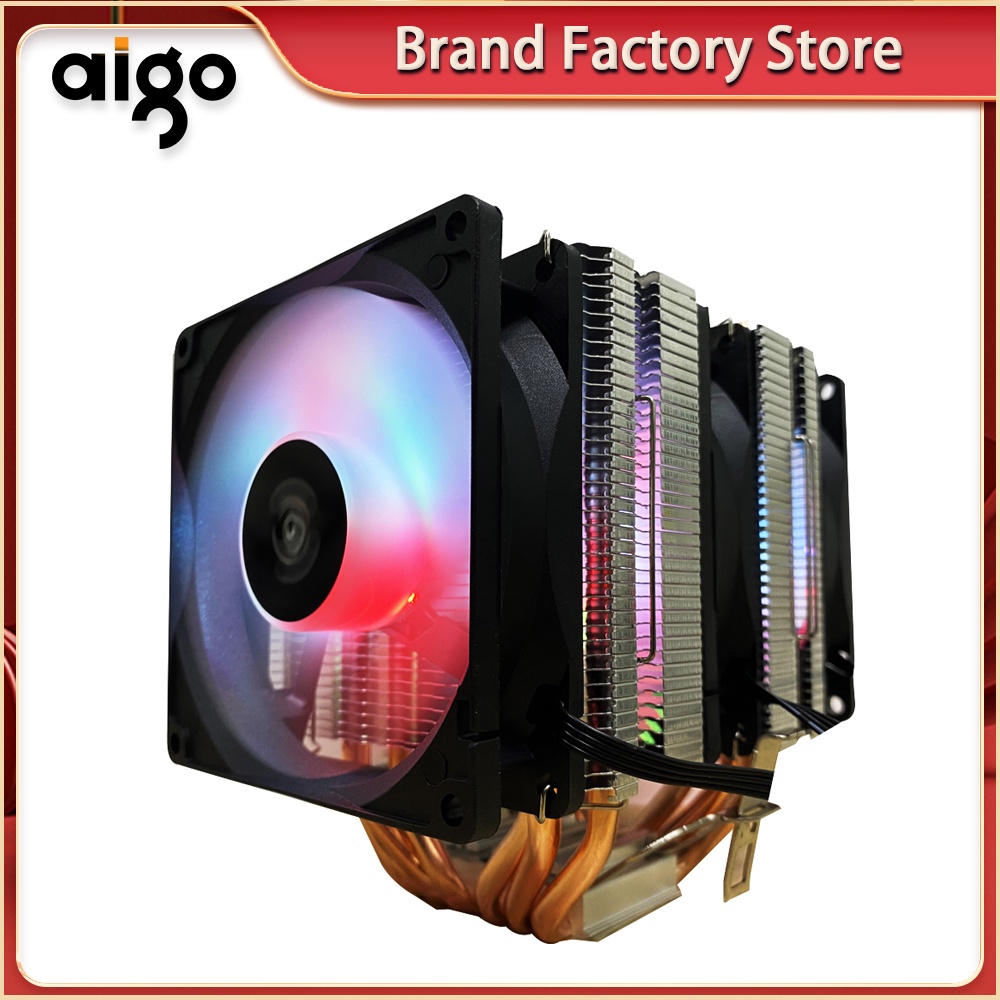 Aigo gale rgb cpu cooler dual tower 6 heatpipes pc radiator Cooling ...