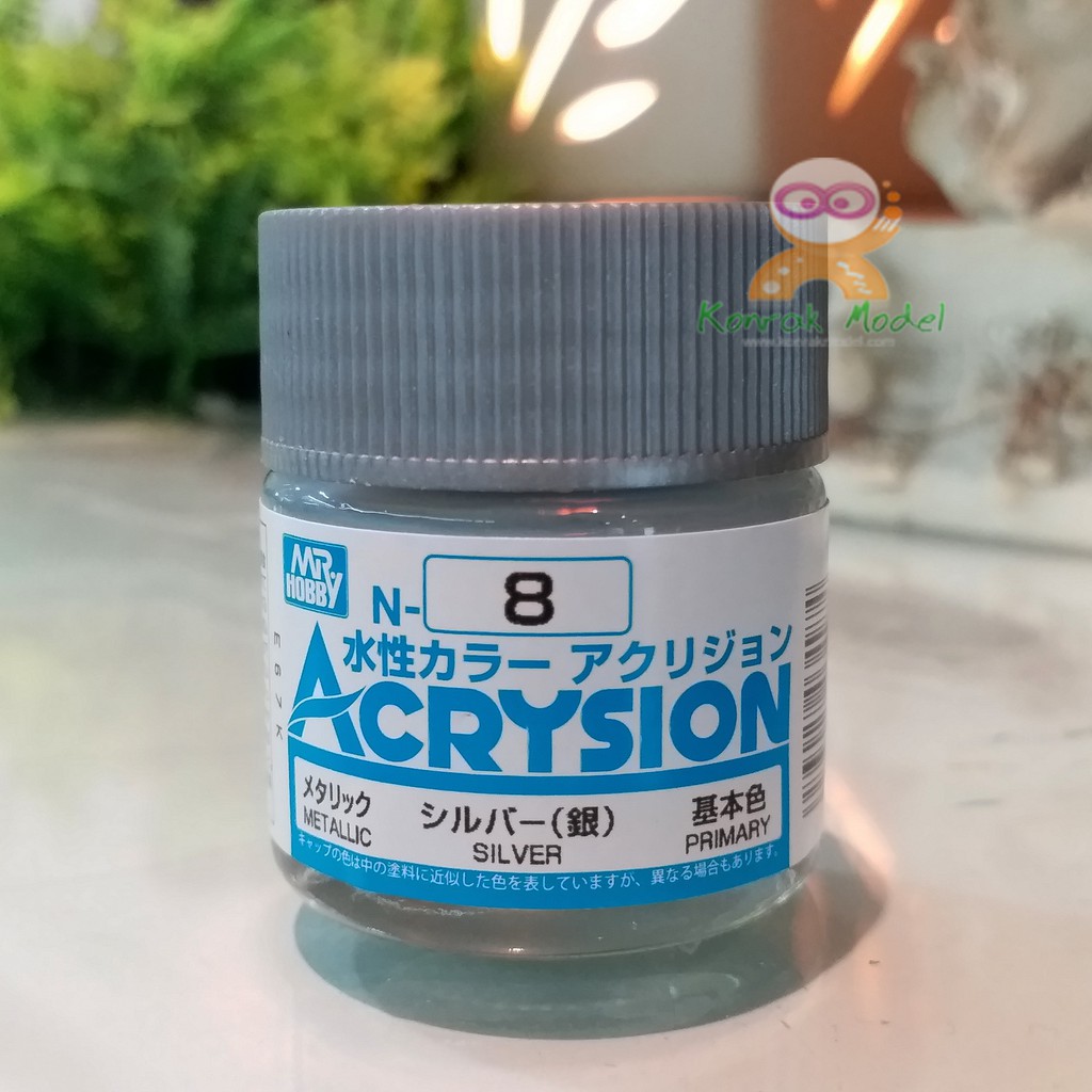 สีสูตรน้ำ Acrysion N8 SILVER (Metallic) | Shopee Thailand