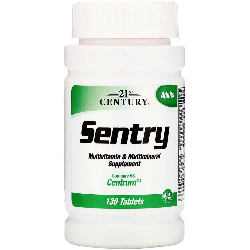 21st Century, Sentry, Multivitamin & Multimineral Supplement,วิตามินรวม ...