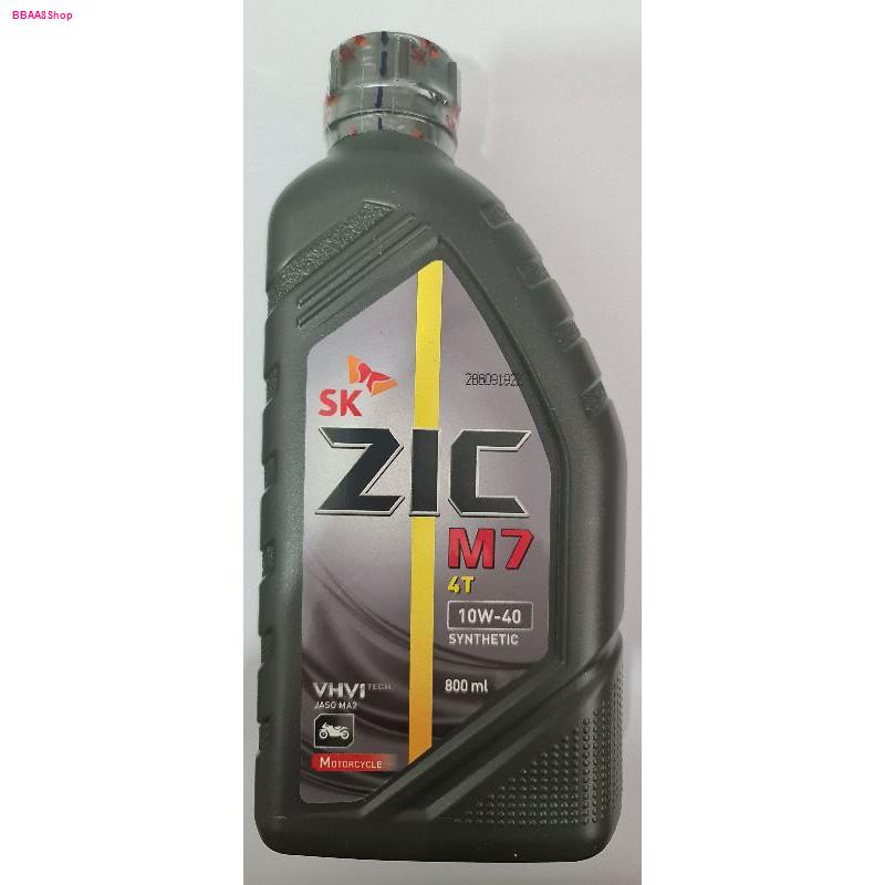 10W-40 ZIC M7 4T (0.8 ลิตร) น้ำมันเครื่องมอเตอร์ไซค์ สังเคราะห์ (สำหรับ ...