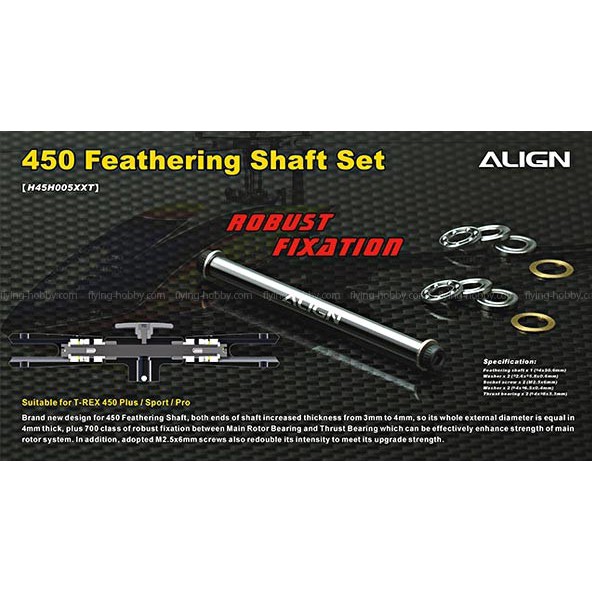 สปินเดิ้ล ใช้กับ 450 Plus/Sport/Pro.Feathering Shaft Set H45H005XXT ... สปินเดิ้ล ใช้กับ 450 Plus/Sport/Pro.Feathering Shaft Set H45H005XXT ...