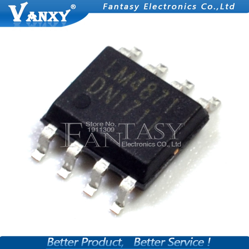 10PCS LM4871MX SOP8 LM4871 SOP 4871 SOP-8 3W Audio Power Amplifier with ...